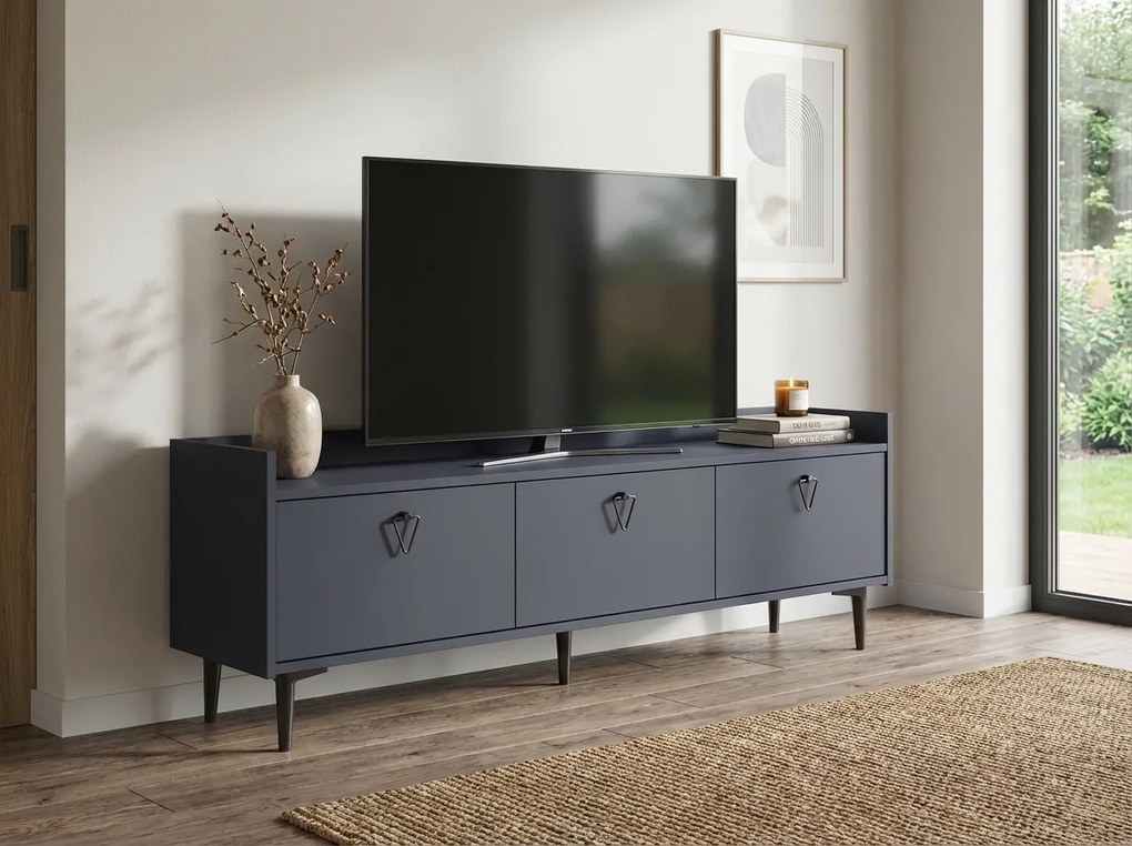TV stolek PIENA 160 cm, antracitový