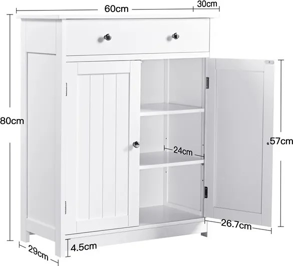 Koupelnová skříňka – bílá (265371411653)