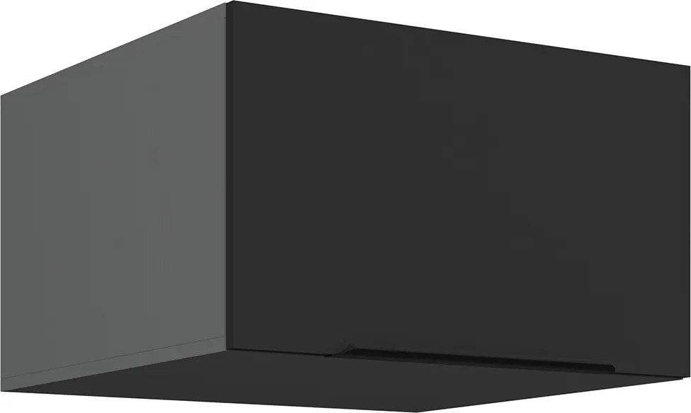 ARIA ab | horní skříňka 60 NAGU-36 1F výklopná | 60 cm | HLUBOKÁ | ANTI FINGERPRINT povrch | antracit/černá