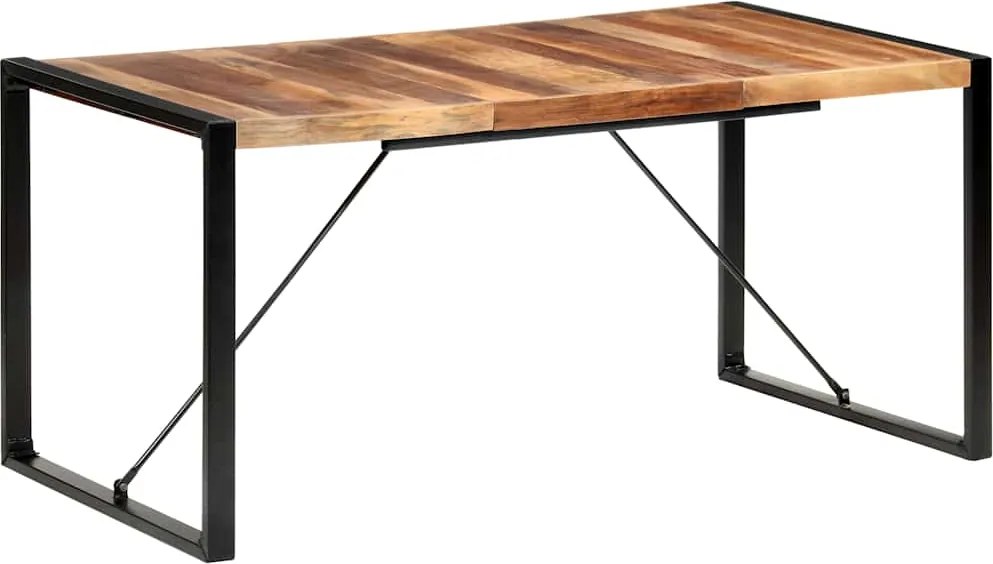 Jídelní stůl 160 x 80 x 75 cm masivní dřevo 321541