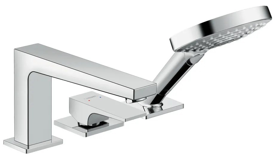 Hansgrohe Metropol, baterie na okraj vany, 3-otvorová instalace, chromová, 32551000