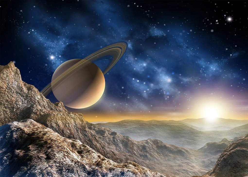 Fototapeta na míru Velkolepý Saturn | Vliesová fototapeta na zed' | DFTNXXL1126