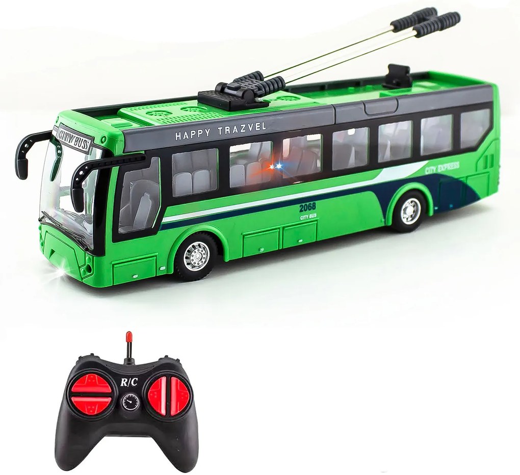 Wiky trolejbus rc na dálkové ovládání 21 cm
