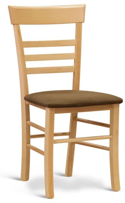 Stima Židle SIENA s čalouněným sedákem Odstín: Buk, Látky: LUX béžová 25