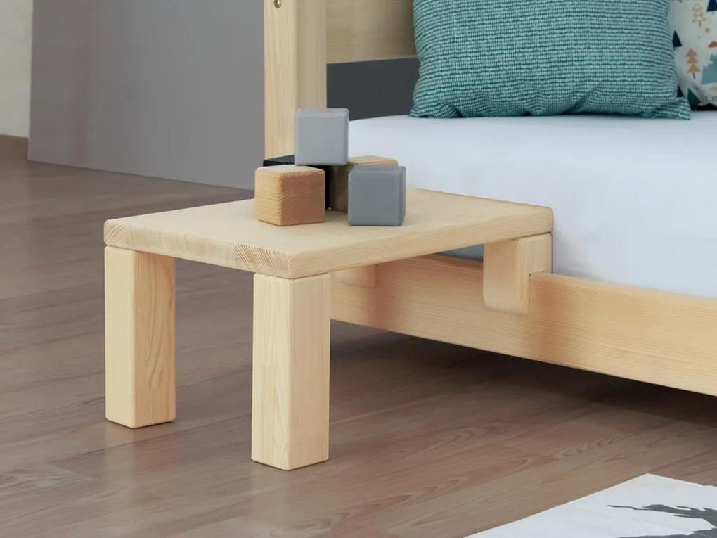 Benlemi Noční stolek k laťkovým postelím NANOC Zvolte barvu: Béžová, Zvolte variantu: Navíc přídavné nohy 10 cm