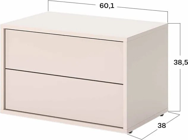 Noční stolek 2šx Kašmír Bruno