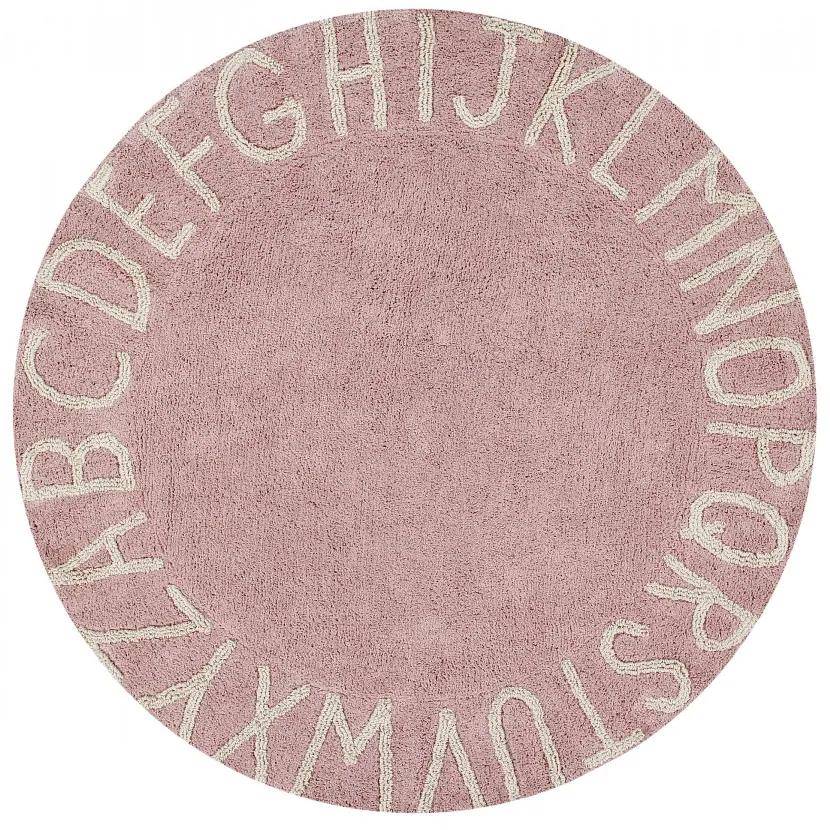 Hans Home | Přírodní koberec, ručně tkaný Round ABC Vintage Nude-Natural