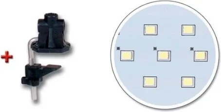 LED stolní lampa Ecolite ADEPT L50164-LED/CR 8W 4000K černá