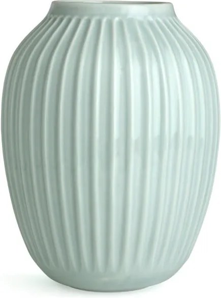 Mentolově modrá kameninová váza Kähler Design Hammershoi, výška 25 cm