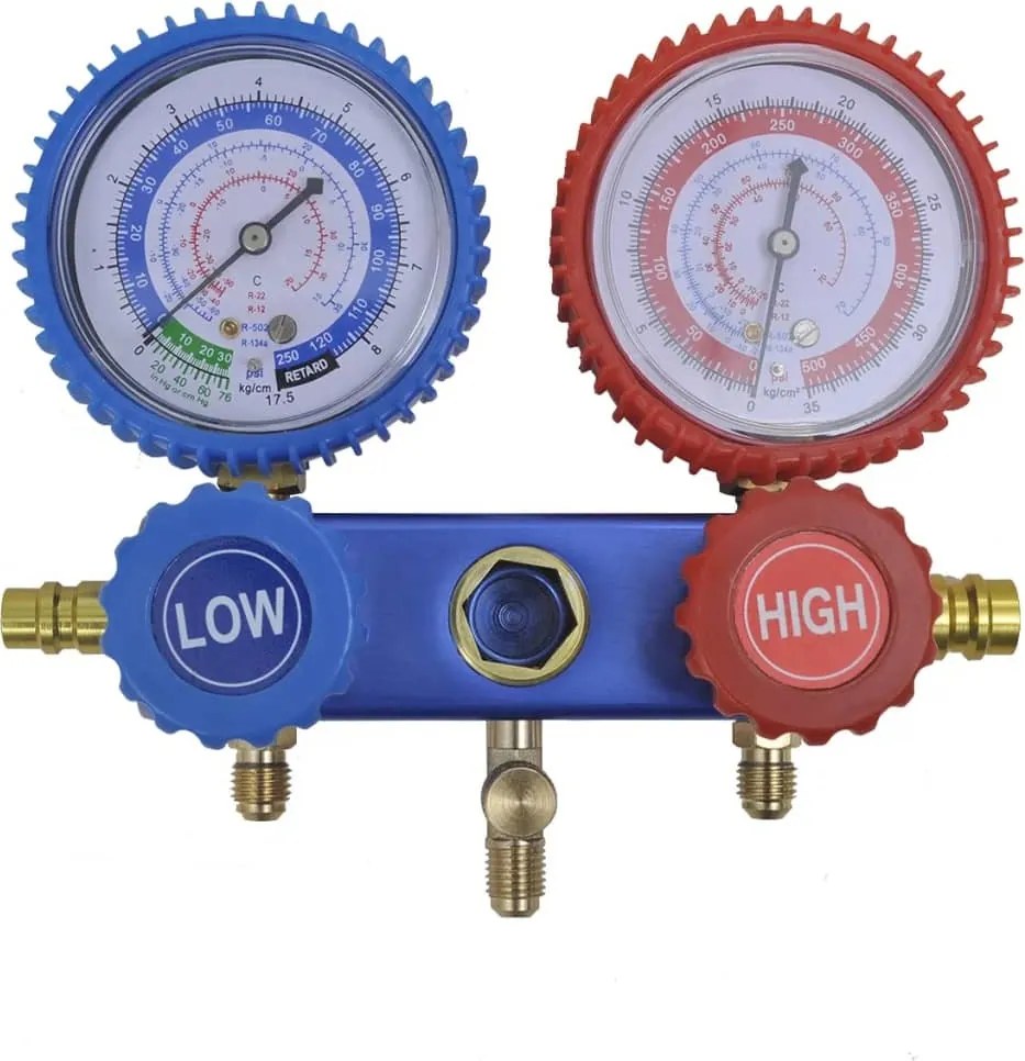 vidaXL Jednostupňové vakuové čerpadlo s 2cestným měřidlem [3051394]