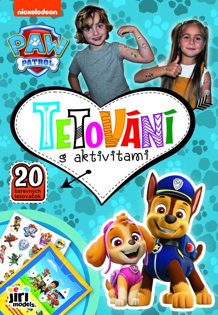 Jiri Models Sešit Tetování s aktivitami Tlapková patrola/Paw patrol 18x26cm