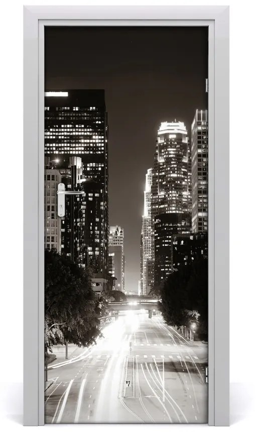 Fototapeta samolepící na dveře Los Angeles noc 75x205 cm