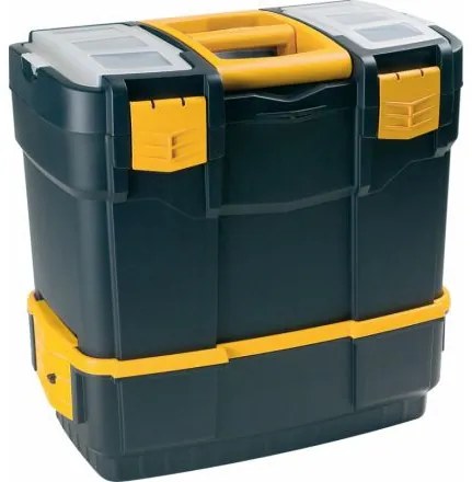 Plastový kufr na nářadí s přídavným boxem 460x280x455 mm