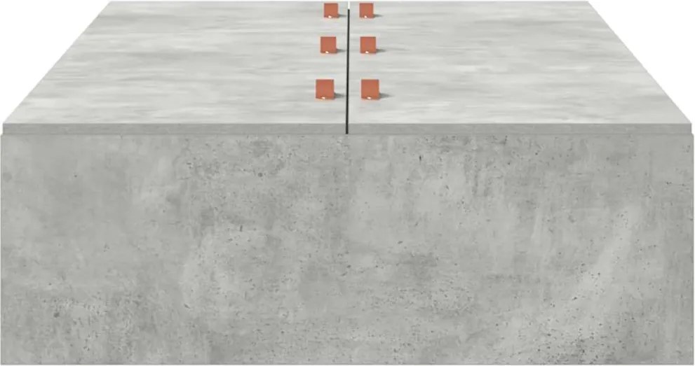Rám postele s úložným prostorem Betonově šedá 80 x 200 cm 3335336