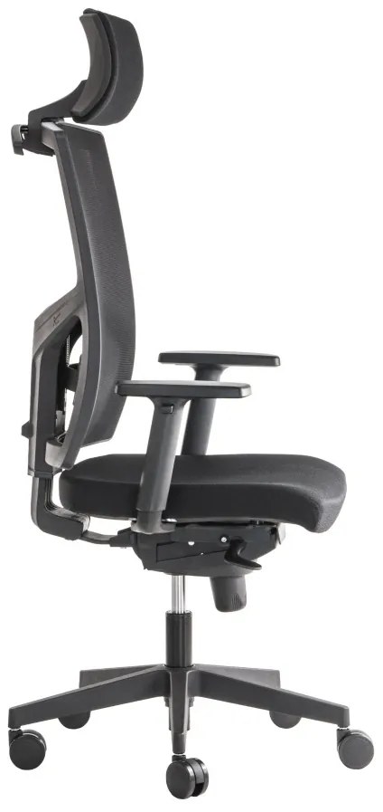 ALBA Ergonomická kancelářská židle BRENDA - černá síťovina / nosnost 150 kg