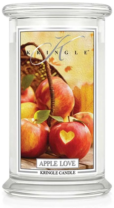 Kringle Candle svíčka Apple Love (sójový vosk), 623 g