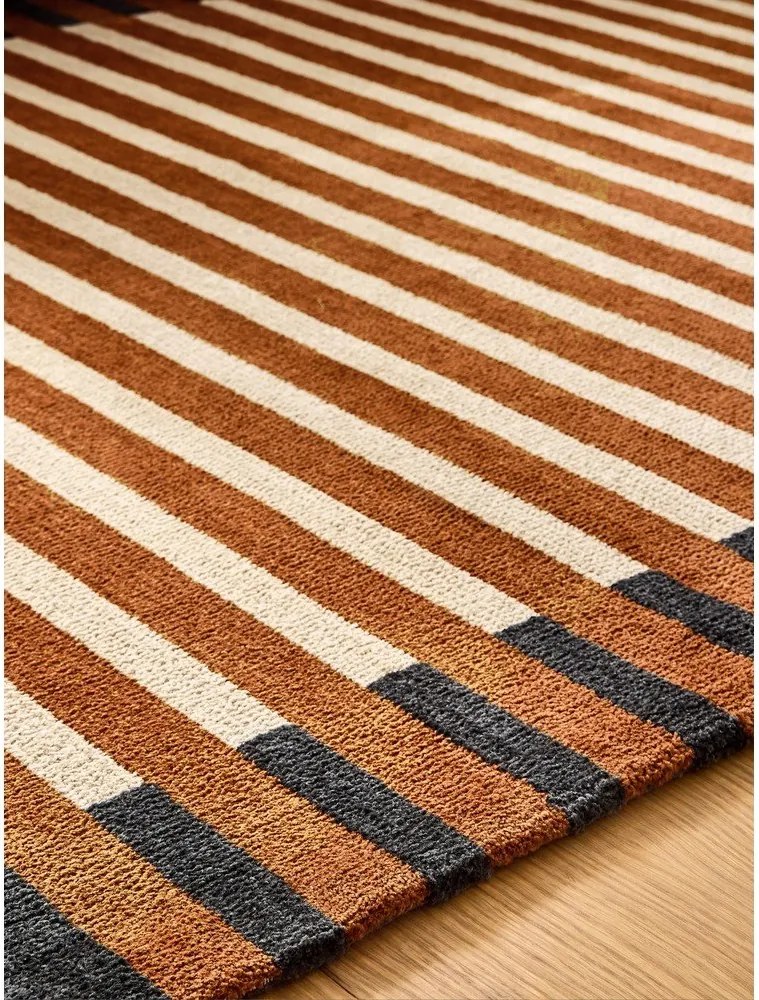 Oranžový koberec z recyklovaných vláken 120x170 cm Lois – MADE