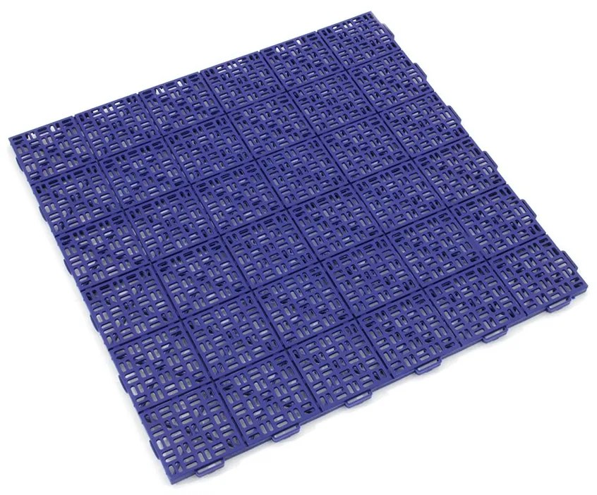 Plastová děrov. dlažba Linea Marte 56,3 x 56,3 x 1,3 cm, modrá