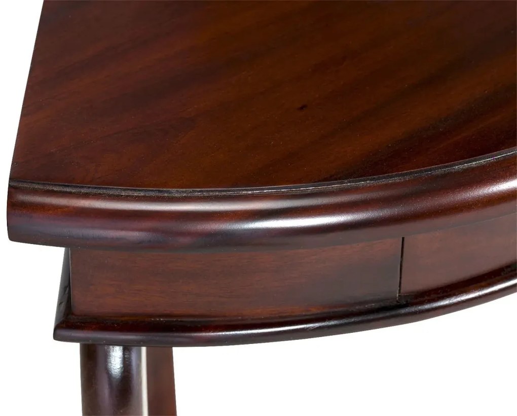 furniture-nabytek.cz - Masivní rohový toaletní stolek Camford z mahagonu, lakovaný, hnědý