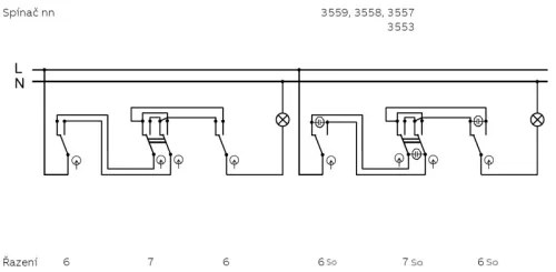 ABB Tango vypínač č.7 IP44 bílá 3559A-A07940 B