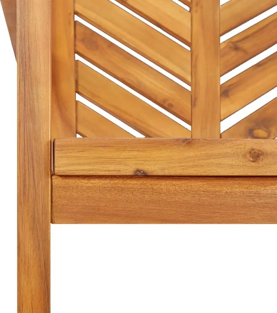 vidaXL Zahradní jídelní židle 4 ks masivní akáciové dřevo [3155975]