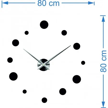 Velké nástěnné nalepovací hodiny DIY I SENTOP 12S044