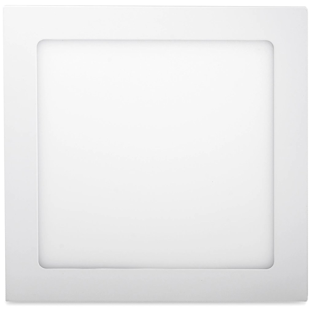 Bílý vestavný LED panel hranatý 300 x 300mm 24W stmívatelný Barva světla Denní bílá