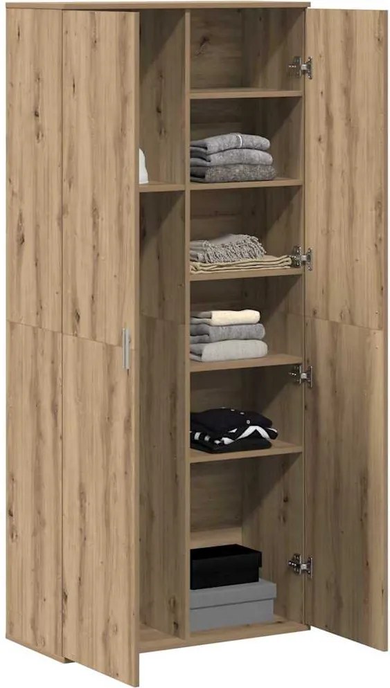 Vysoká skříň 80 x 35 x 180 cm Kompozitní dřevo dub artisan 3365562