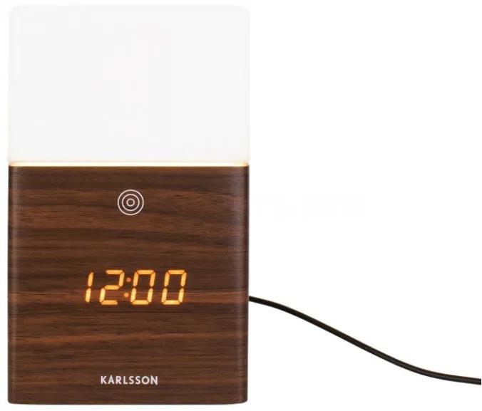 Designový digitální budík/hodiny s LED osvětlením 5798DW Karlsson 16cm