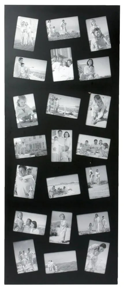 Rámeček  pro 21 fotek 10 x 15 cm -  galerie na fotky, barva černá