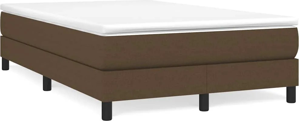 Rám postele s boxspringem tmavě hnědá 120 x 200 cm textil 3120503