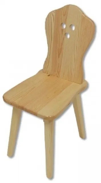Výprodej TK-110 židle z borovicového dřeva - bez moření borovice