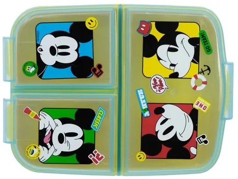 Stor Svačinový box Mickey, 19,5 x 16,5 x 6,7 cm