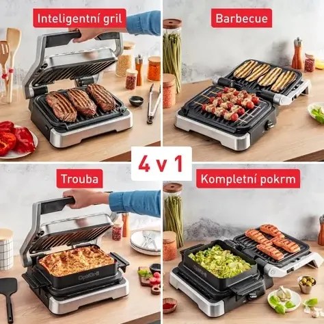 Tefal Elektrický kontaktní gril OptiGrill 4v1 GC774D30
