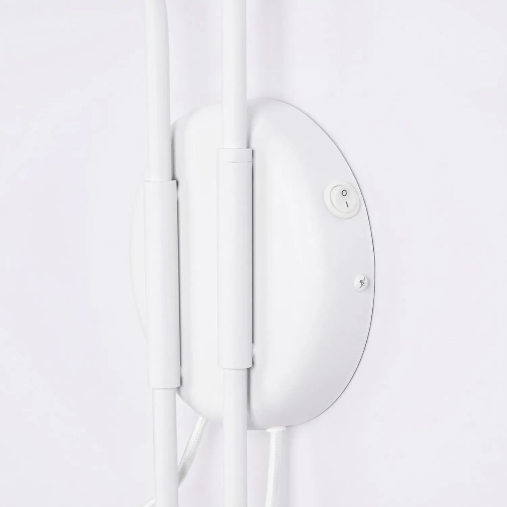 Sollux Lighting Nástěnné svítidlo NOX 2 bílé s vypínačem