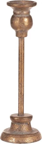 Kovový svícen 23 cm zlatý FUP521