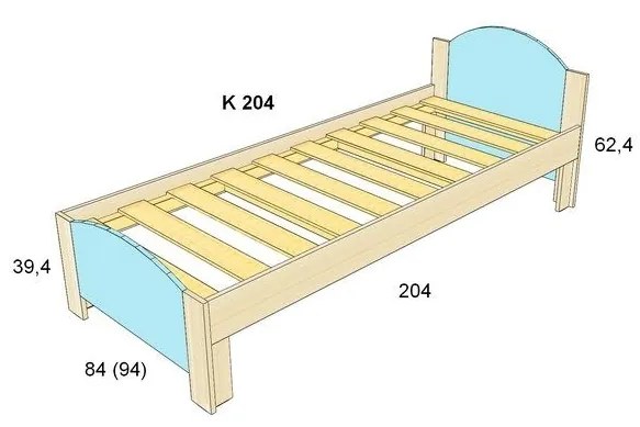 Dětská postel BOŘEK K 204