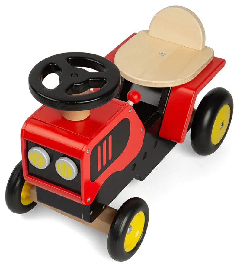 Bigjigs Toys Dřevěné odrážedlo Traktor