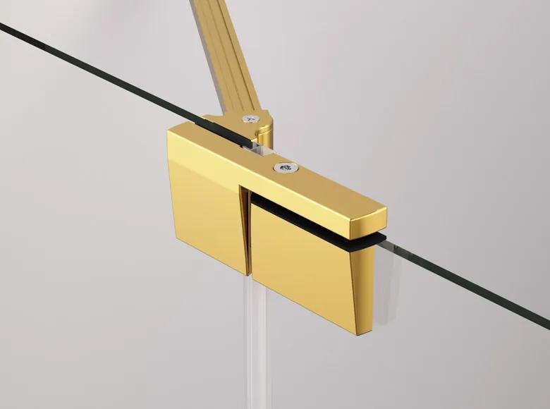 Sanswiss CADURA CA31C jednokřídlé sprchové dveře 120 cm Šířka: 1200 mm, Profil: Zlatá, Sklo: Shade 68
