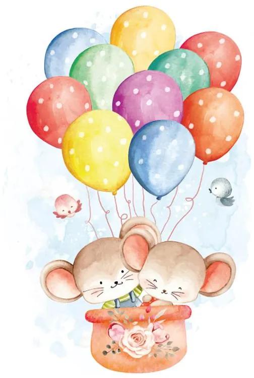 Plakát Myšky v balónu