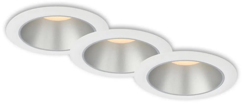 Briloner 7041-036 - SADA 3x LED Koupelnové podh. svítidlo LED/4,9W/230V bílá