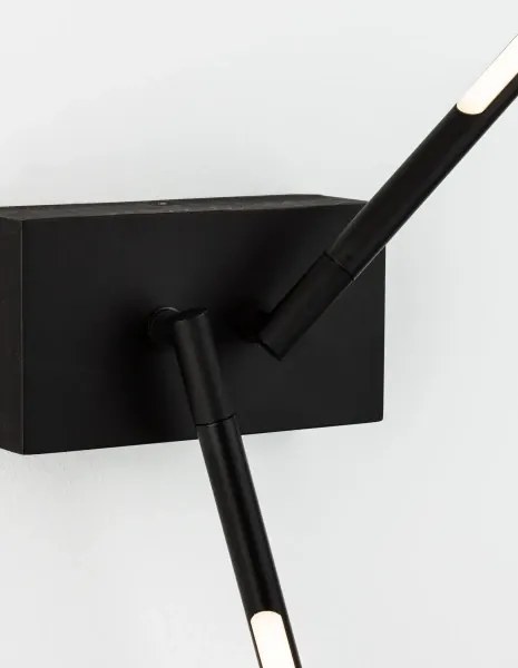 Designové nástěnné svítidlo Raccio B 6 černé