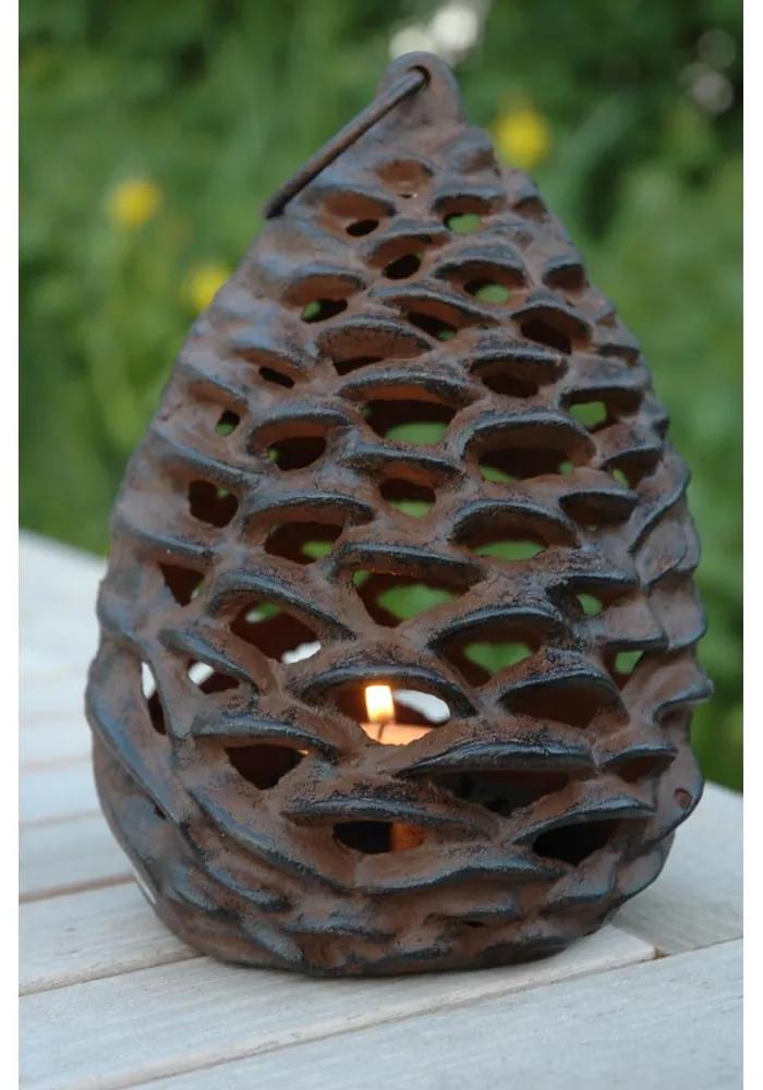 Kovová lucerna (výška 18 cm) Pine Cone – Esschert Design