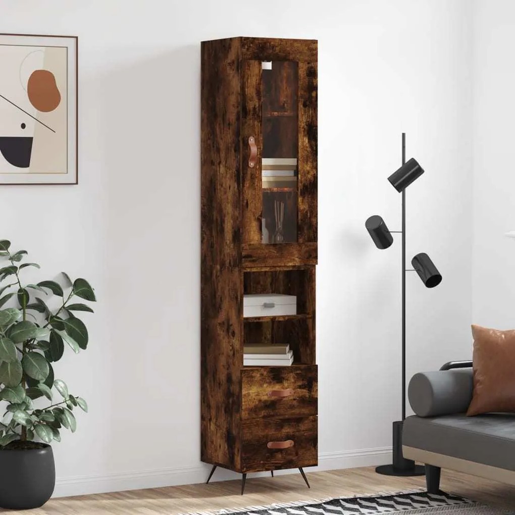 vidaXL Skříň highboard 34,5 x 34 x 180 cm kompozitní dřevo [3199279] Barva: dub sonoma