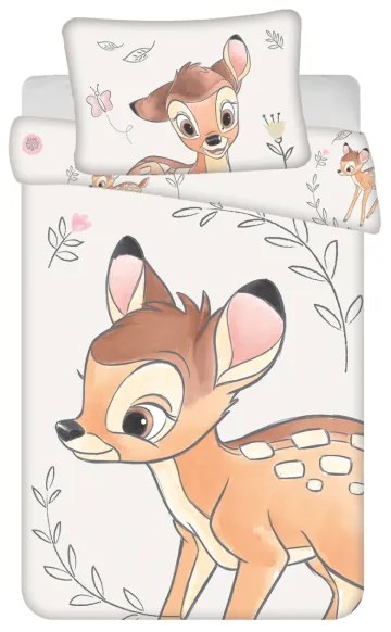 Jerry Fabrics Povlečení do postýlky Bambi Beige baby 100x135, 40x60 cm