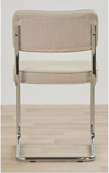 Béžová čalouněná houpací jídelní židle Rupert – Unique Furniture