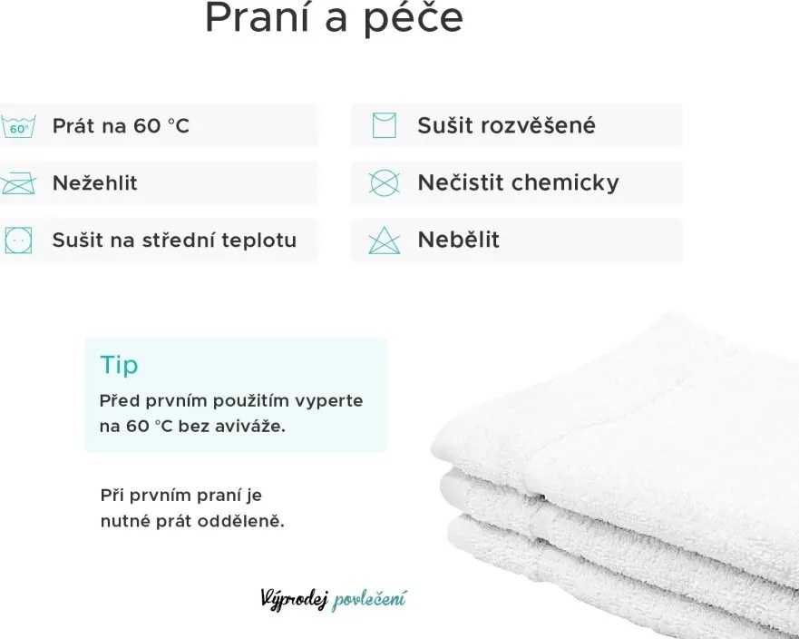 Ručník Classic malý krémový 30x50 cm, 100% bavlna