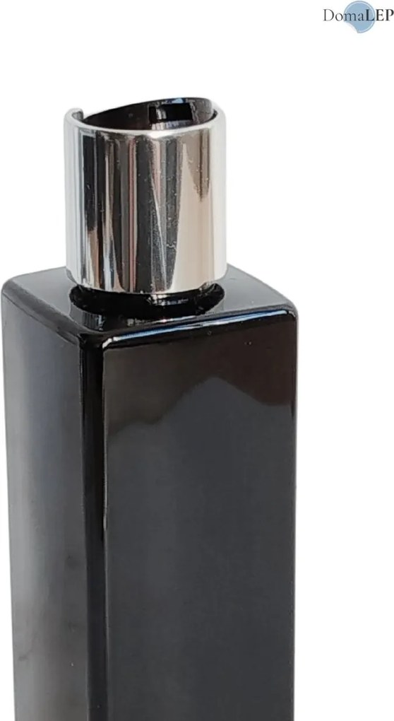 Dávkovač na mýdlo 250 ml černý s černo-stříbrným DISC TOP LUNA
