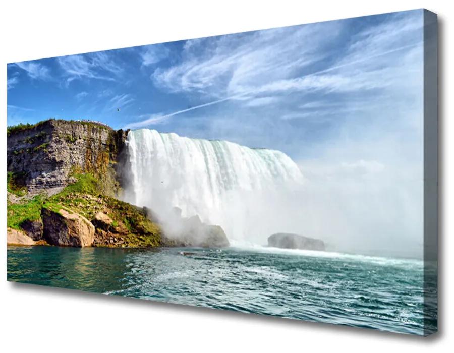 Obraz na plátně Vodopád Moře Příroda 100x50 cm