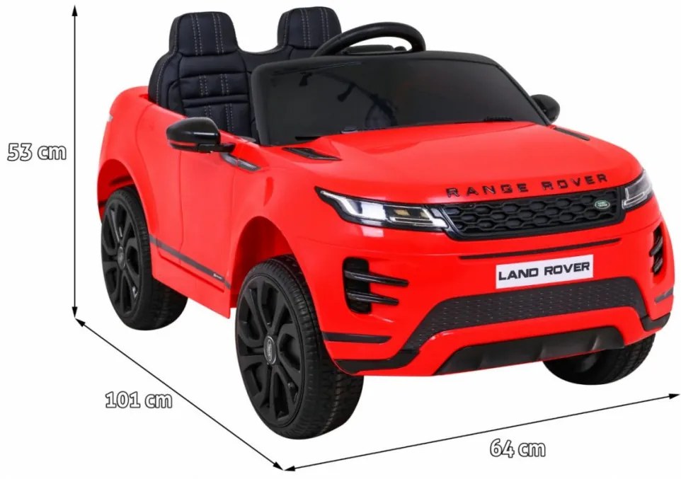 HračkyZaDobréKačky Elektrické autíčko Range Rover Evoque červené